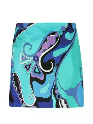 Emilio Pucci Abstract Print Mini Skirt