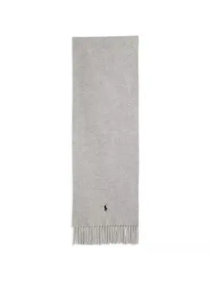 Polo Ralph Lauren Fringe-trim Scarf - Grey