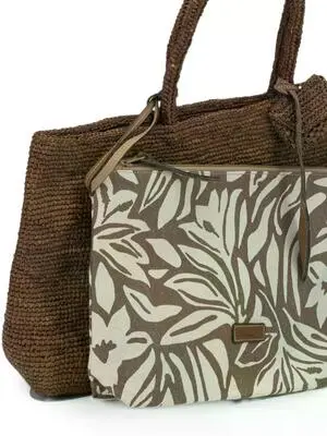 AFAR Woven Raffia Shoulder Bag