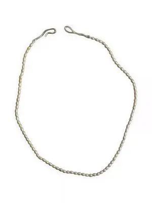 PEARL & CAVIAR Oriana Pearl Embellished Necklace - Silver