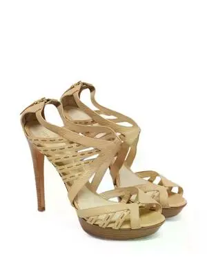 Fendi Open-toe Strappy Stiletto Sandals