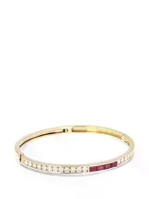 Van Cleef & Arpels 1990s Ruby And Diamond Bangle