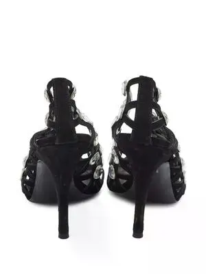 Attico Grid Crystal-embellished Pumps
