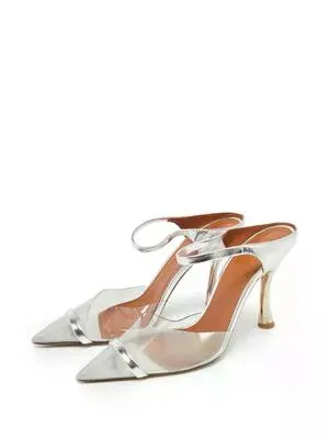 MALONE SOULIERS Iona Pointed-toe Mules - Silver
