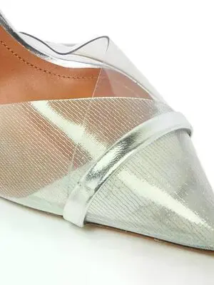 MALONE SOULIERS Iona Pointed-toe Mules - Silver
