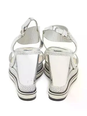 NICHOLAS KIRKWOOD Leda Leather Wedge Sandals