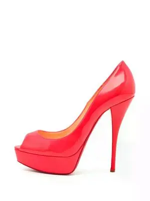 CHRISTIAN LOUBOUTIN Lady Peep Platform Pumps - Pink