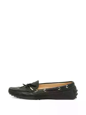 TOD'S Gommino Tie Loafers - Black
