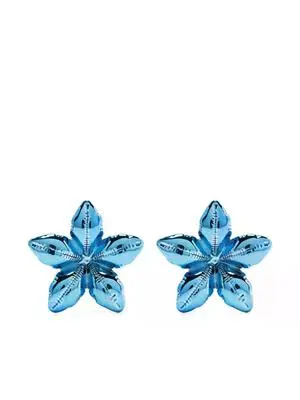 Marni Floral Motif Earrings - Blue
