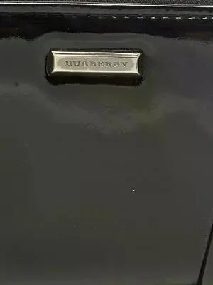 Burberry Quilted Patent Leather Wallet
