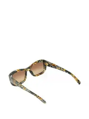 FLATLIST Norma Safari Rectangle Sunglasses - Brown
