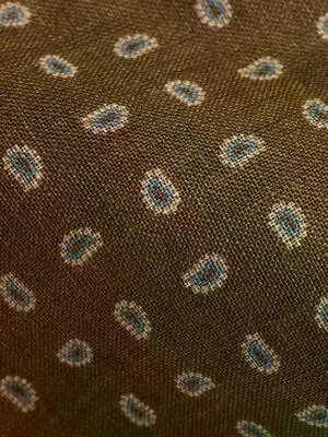 Polo Ralph Lauren Pine Print Linen Neck Tie