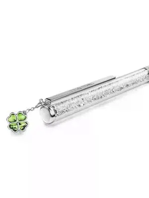 SWAROVSKI Crystal-embellished Clover-charm Pen - Silver
