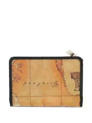 ALVIERO MARTINI 1° CLASSE Geo Classic Map-print Wallet - Neutrals