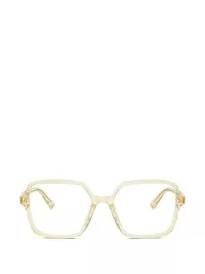 JIMMY CHOO Square Frame Eyeglasses - Neutrals