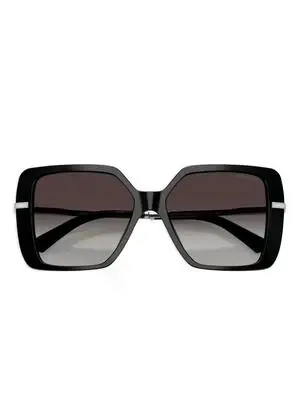 JIMMY CHOO Embellished Geometric-frame Sunglasses