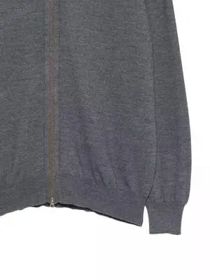 GRAN SASSO Zip-up Wool Cardigan