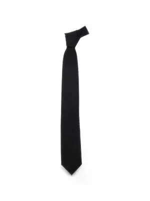 TOM FORD Houndstooth Silk Tie - Black