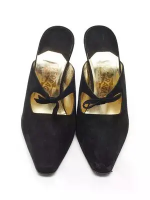 FERRAGAMO Bow Detail Heeled Pumps