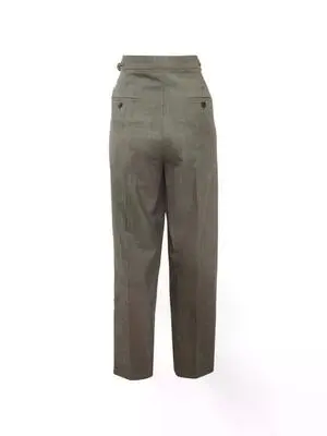 Max Mara Wool Blend Pleated Wide-leg Trousers