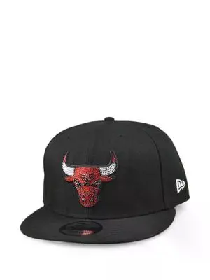 New Era Chicago Bulls Rhinestone Baseball Cap - Black
