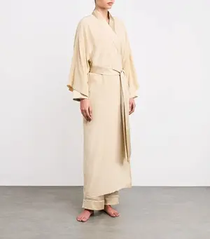 Olivia Von Halle Silk Queenie Long Robe