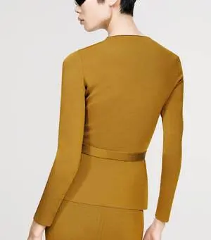 TOM FORD Long Sleeve Belted Sweater