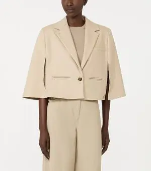 Max Mara Cotton Gabardine Water-repellent Cape