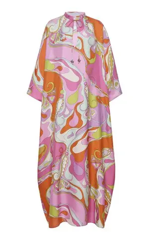 Emilio Pucci Silk Twill Caftan