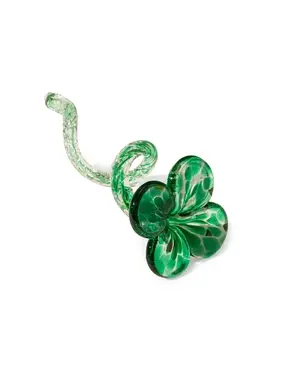 UNCOMMON GOODS Glass Good Luck Clover