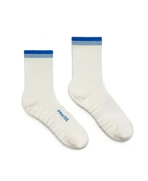 FRAISE Fraise Striped Crew Grip Sock Cassis