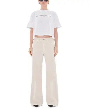 HAIKURE Clara Velvet Pier Wide Leg Jeans