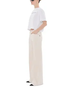 HAIKURE Clara Velvet Pier Wide Leg Jeans
