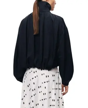 NOCTURNE High-neck Gathered Jacket