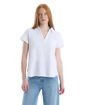 WILT CLOTHING Short Sleeve Polo With Chest Pocket - White