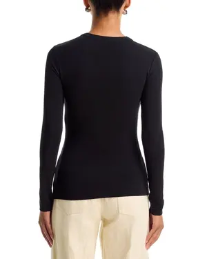Rabanne Long Sleeve Crewneck Top