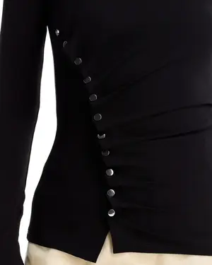 Rabanne Long Sleeve Crewneck Top