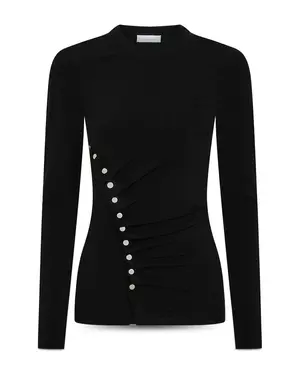 Rabanne Long Sleeve Crewneck Top