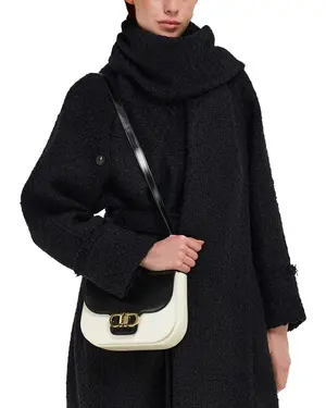 FERRAGAMO Double Gancio Leather Convertible Crossbody