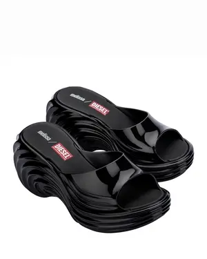 Melissa Platform Sandals - Black