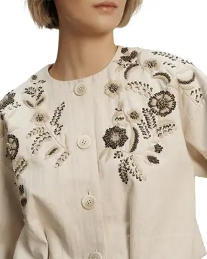 Veronica Beard Emeren Embroidered Jacket
