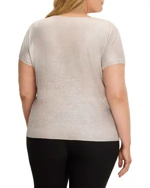 NIC+ZOE Glazed Featherknit Sweater