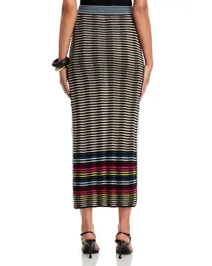 Christopher John Rogers Wave Knit Pencil Skirt
