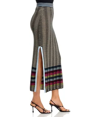 Christopher John Rogers Wave Knit Pencil Skirt