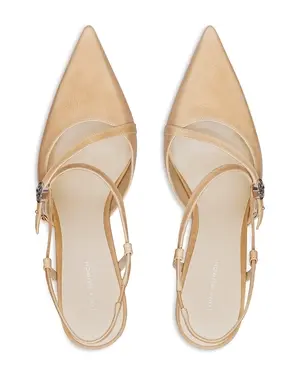 Tory Burch Double T Buckle Strap Pumps