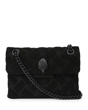 Kurt Geiger Kensington Drench Mini Suede Crossbody - Black