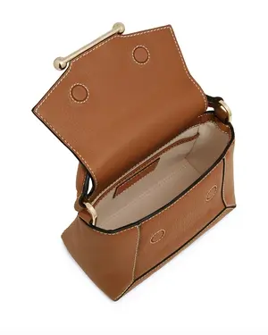 Strathberry Mosaic Nano Leather Crossbody Bag - Tan/vanilla