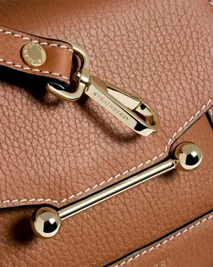 Strathberry Mosaic Nano Leather Crossbody Bag - Tan/vanilla