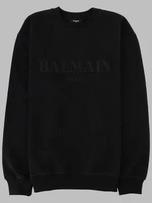 Balmain Embroidered Sweatshirt - Black