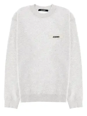 Jacquemus Felpa Con Logo - Grey